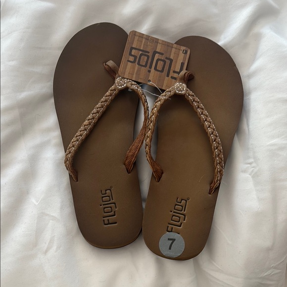 Flojos | Shoes | Flojos Tan Braided Strap Sandals | Poshmark